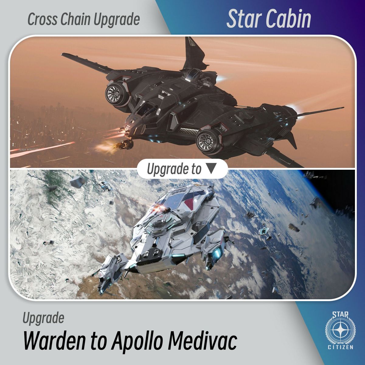 Space-Foundry.com: Vanguard Warden to Apollo Medivac - Upgrade