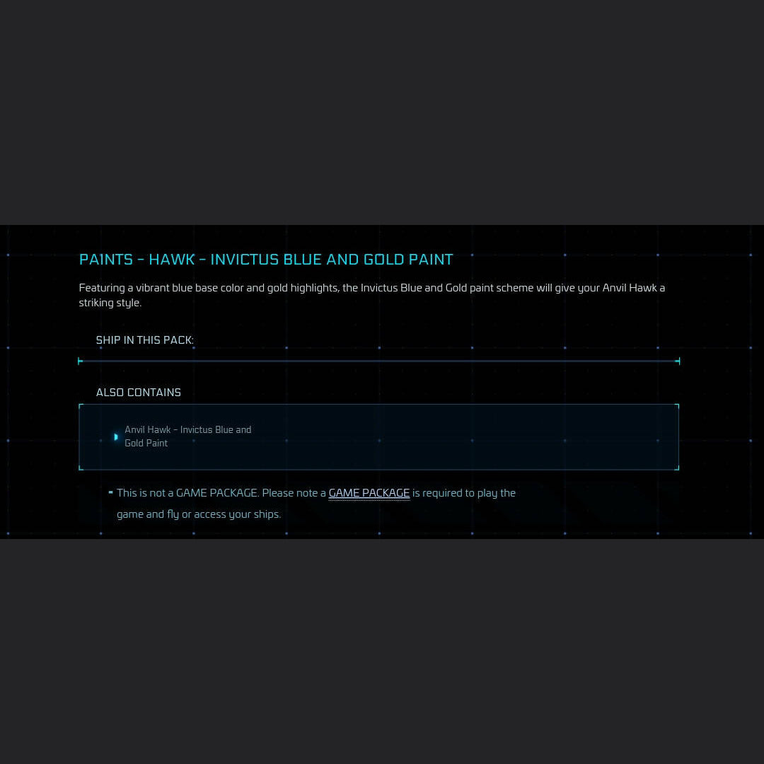 Space-Foundry.com: Gladius Invictus blue and gold livery