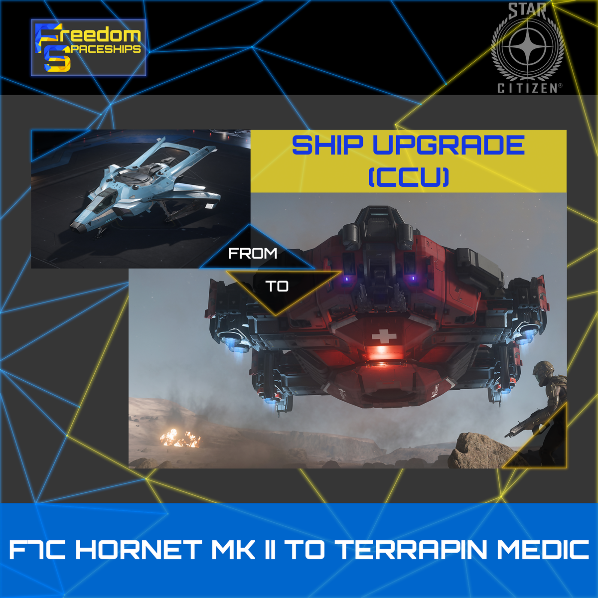 Space-Foundry.com: Upgrade - F7C Hornet MK II to Terrapin Medic