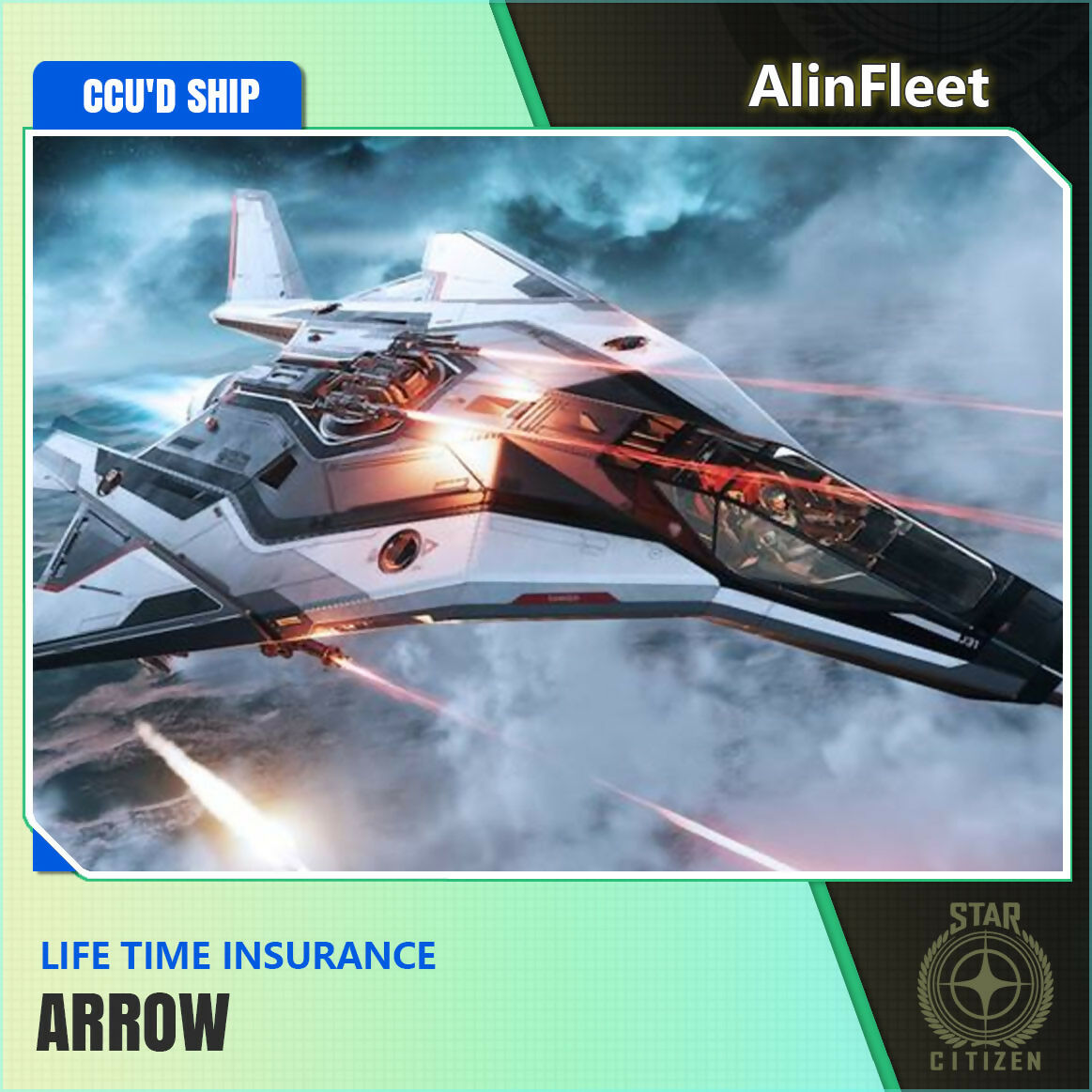 Space-Foundry.com: Arrow - LTI Insurance - CCU'd Ship