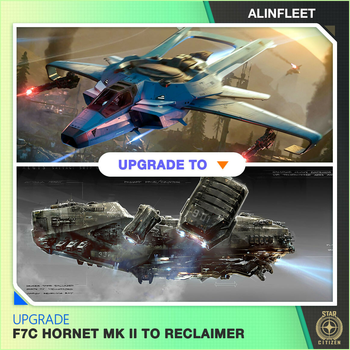 Space-Foundry.com: Upgrade - F7C Hornet MK II to Reclaimer