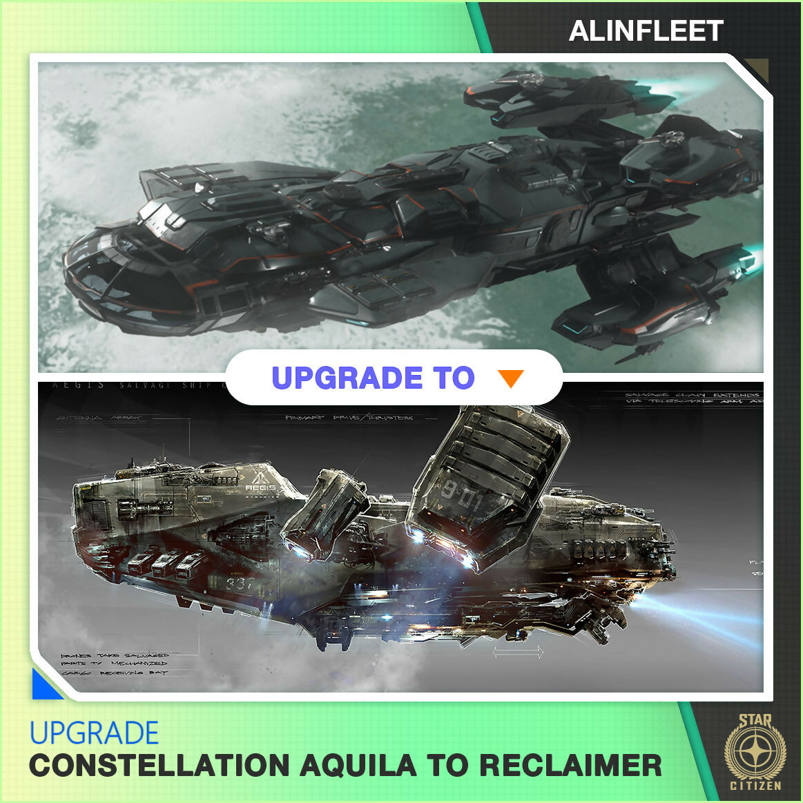 Space-Foundry.com: Upgrade - Constellation Aquila to Reclaimer