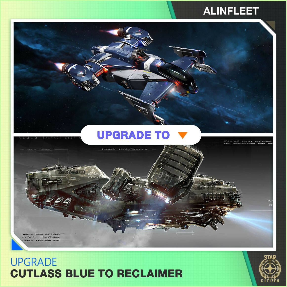 Space-Foundry.com: Upgrade - Cutlass Blue to Reclaimer