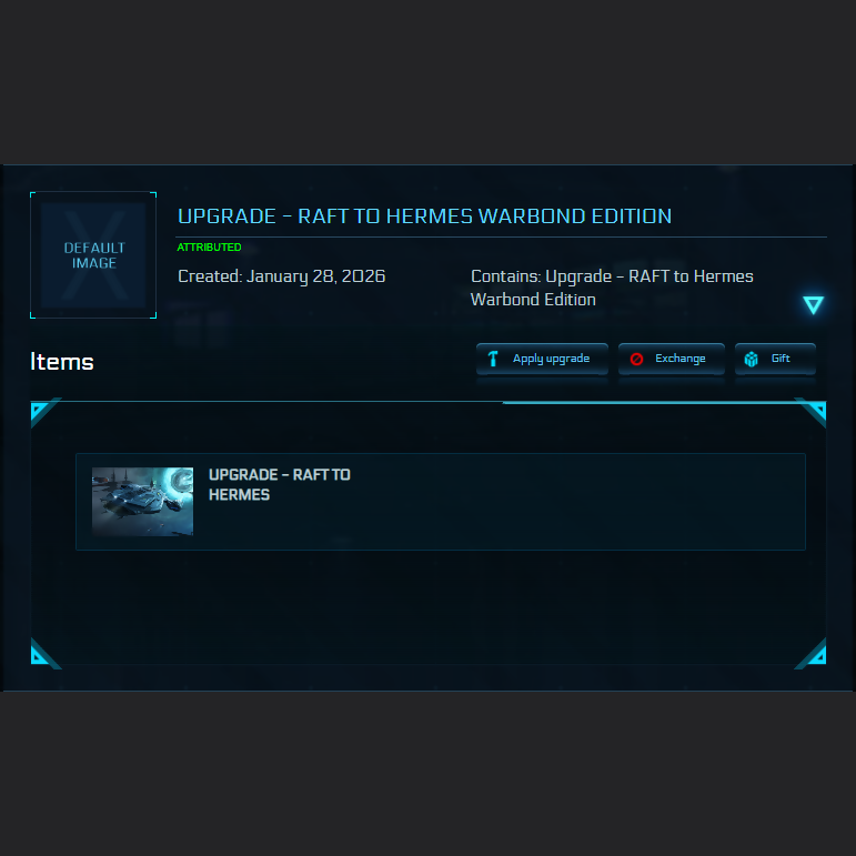 Space-Foundry.com: Upgrade - RAFT to Hermes Warbond Edition