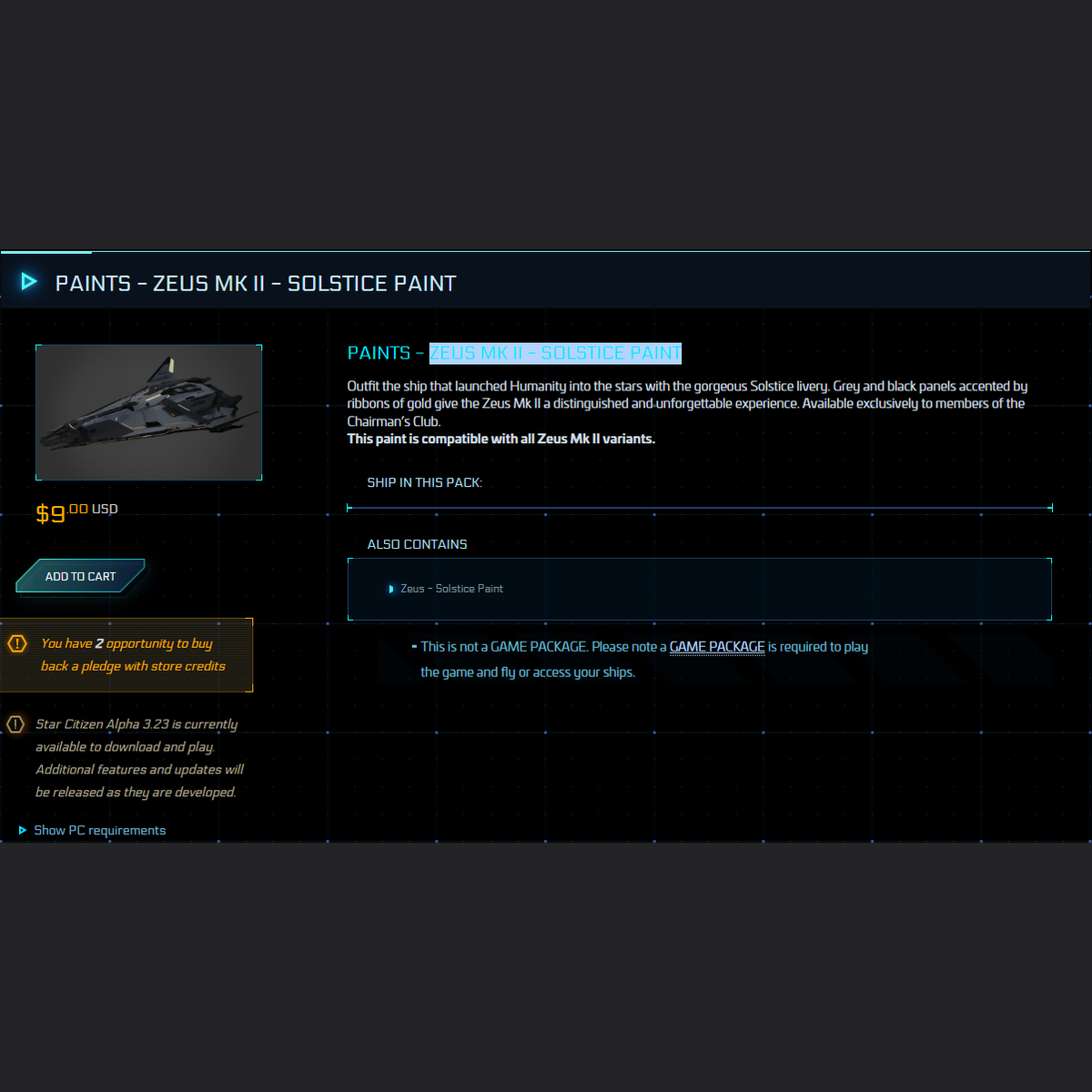 Space-Foundry.com: Zeus Mk II - Solstice Paint