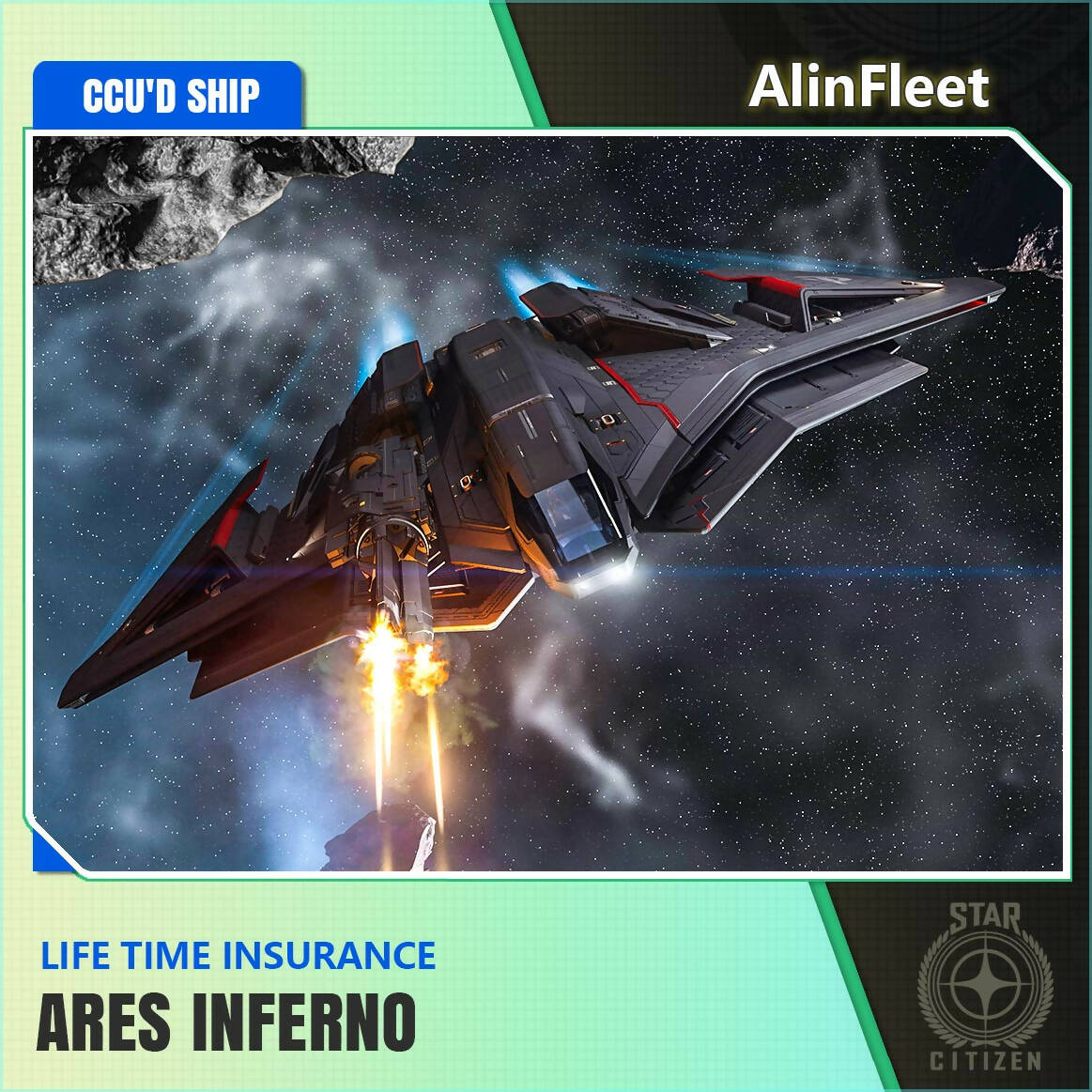 Space-Foundry.com: Ares Inferno - LTI Insurance - CCU'd Ship