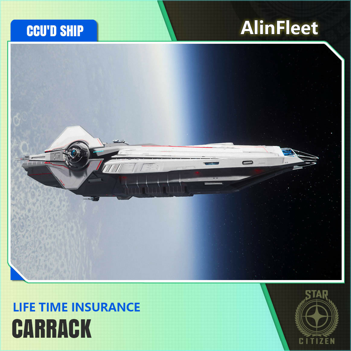 Space-Foundry.com: Carrack - LTI Insurance - CCU'd Ship