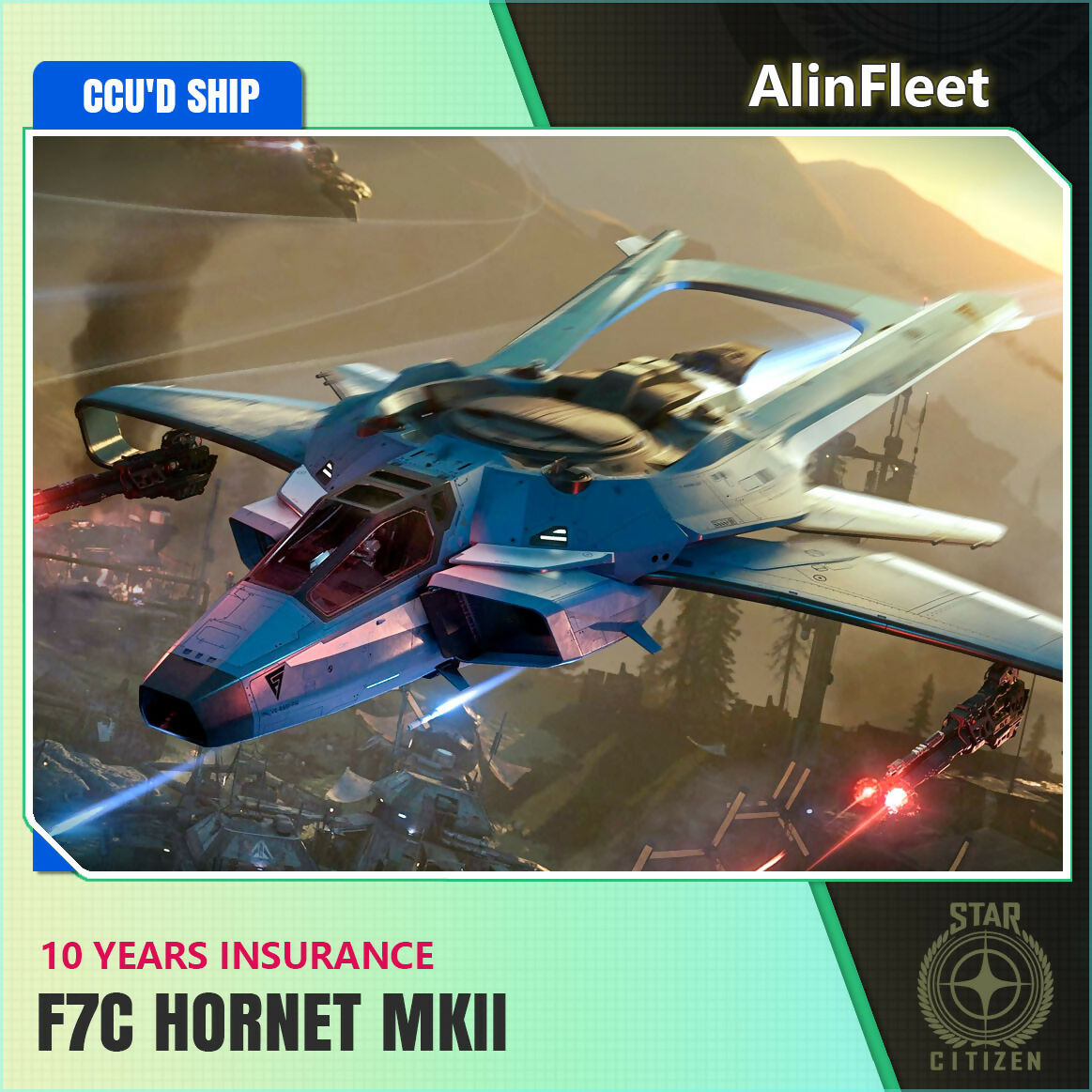 Space-Foundry.com: F7C Hornet MKII - 10 Years Insurance - CCU'd Ship