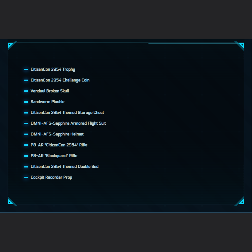 Space-Foundry.com: CitizenCon 2954 Digital Goodies Pack