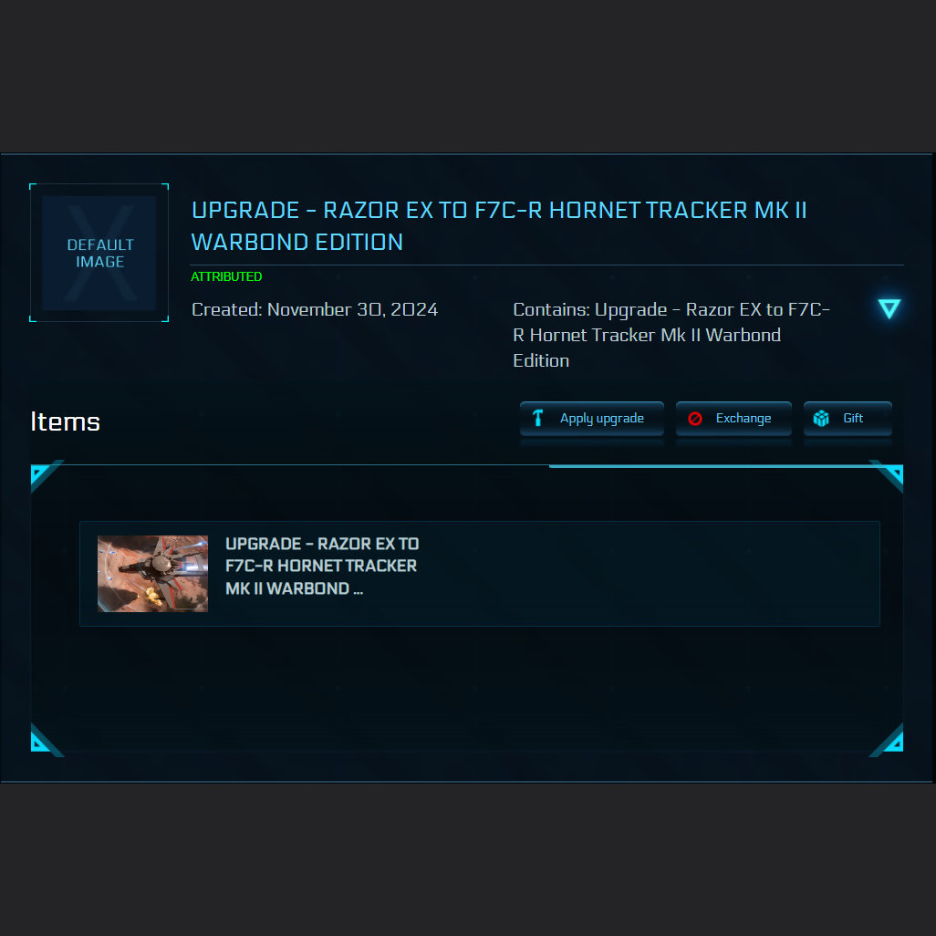 Space-Foundry.com: Upgrade - Razor EX to F7C-R Hornet Tracker Mk II ...
