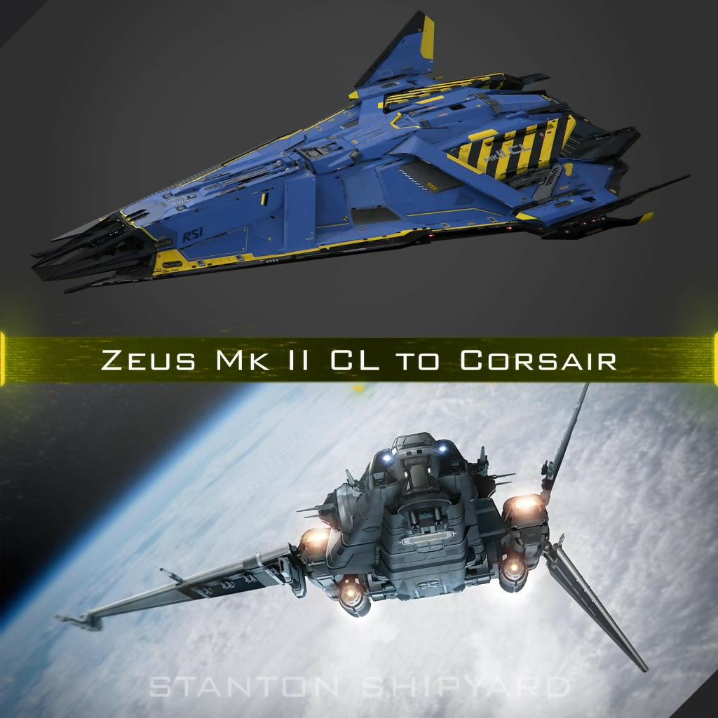 Space-Foundry.com: Upgrade - Zeus Mk II CL to Corsair + 24 Months Insurance