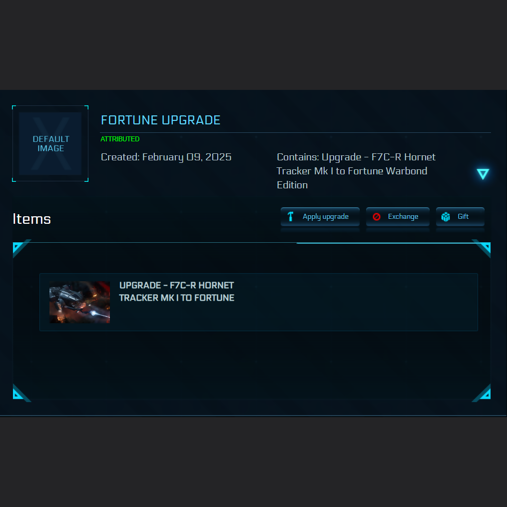 Space-Foundry.com: Upgrade - F7C-R Hornet Tracker Mk I to Fortune ...