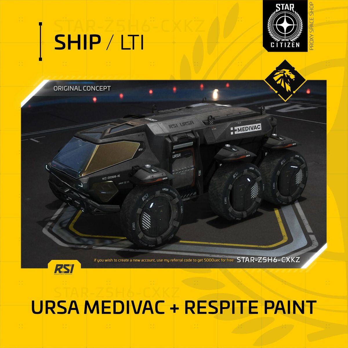 Space-Foundry.com: RSI Ursa Medivac Plus Respite Paint - Lti - Original ...