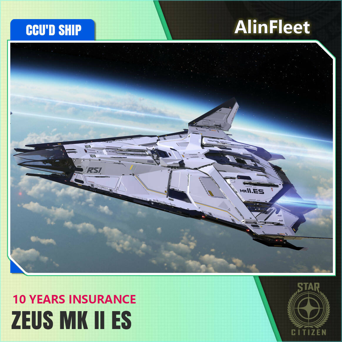 Space-Foundry.com: Zeus MK II ES - 10 Years Insurance - CCU'd
