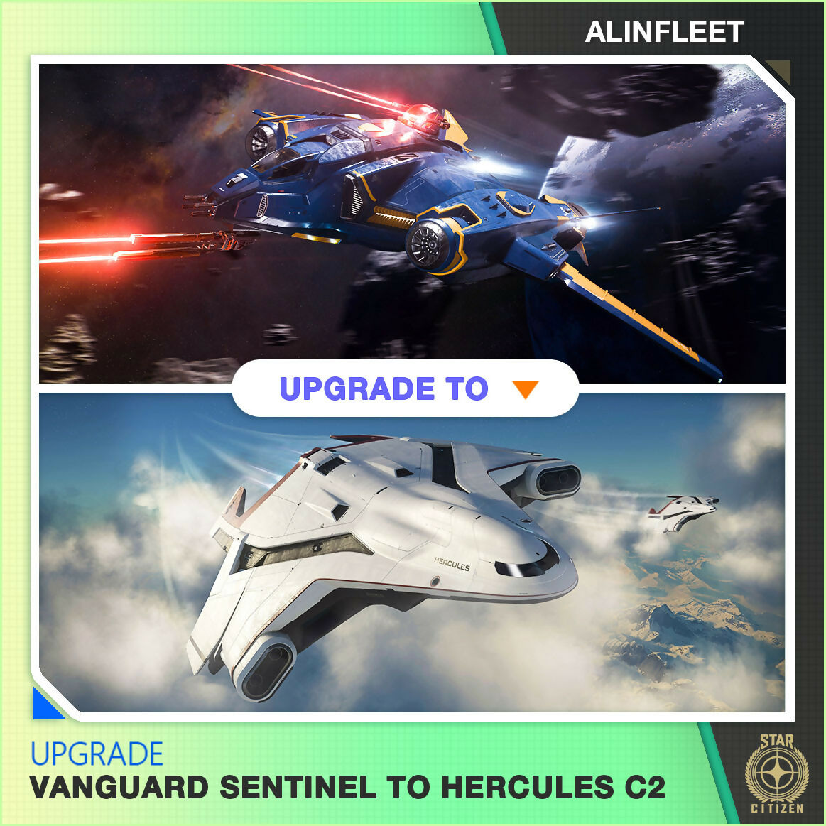 Space-Foundry.com: Upgrade - Vanguard Sentinel to C2 Hercules