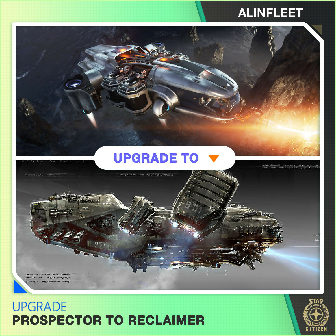 Space-Foundry.com: Upgrade - Prospector to Reclaimer