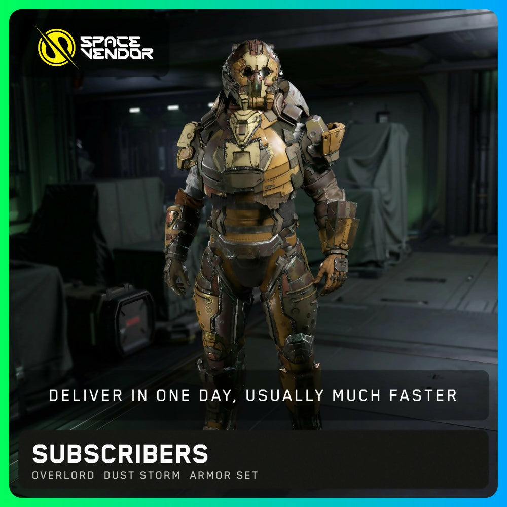 Space-Foundry.com: SUBSCRIBERS - Overlord 'Dust Storm' Armor Set