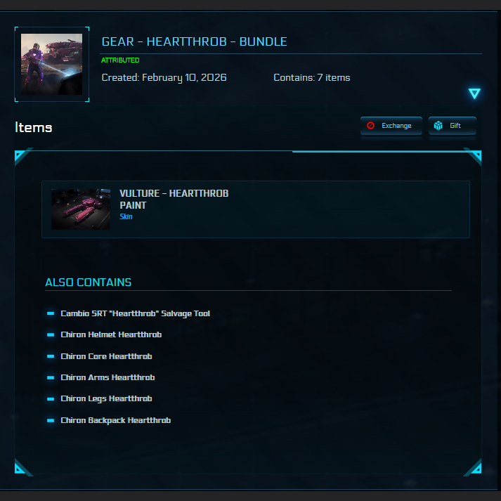 Space-Foundry.com: Gear - Heartthrob - Bundle
