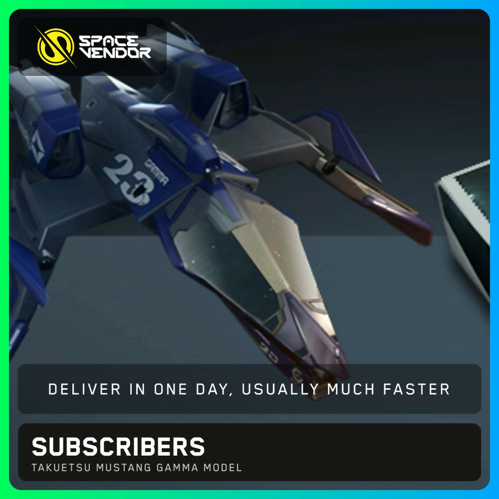 Space-Foundry.com: SUBSCRIBERS - Takuetsu Mustang Gamma Model