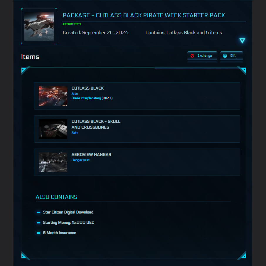 Space-Foundry.com: Cutlass Black Pirate Week Starter Pack (includes ...