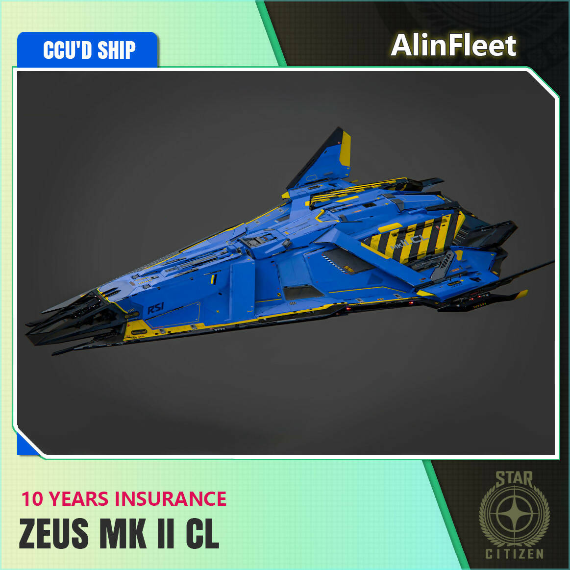 Space-Foundry.com: Zeus MK II CL - 10 Years Insurance - CCU'd