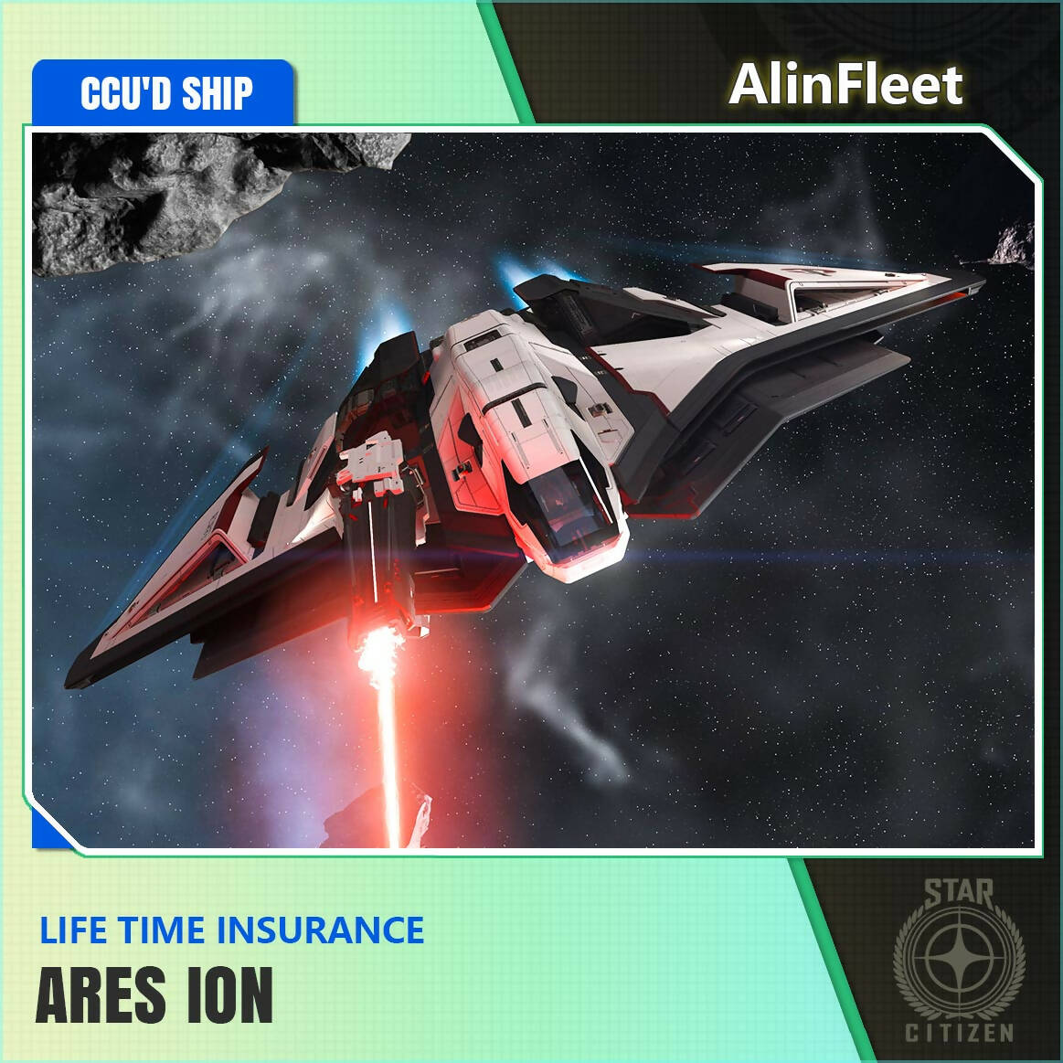Space-Foundry.com: Ares Ion - LTI Insurance - CCU'd Ship