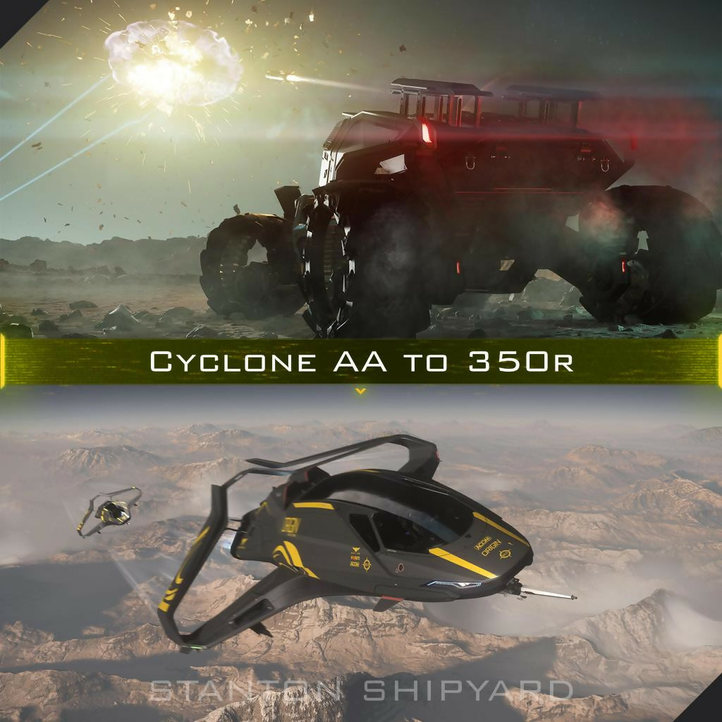Space-Foundry.com: Upgrade - Cyclone AA to 350r + 12 Months Insurance
