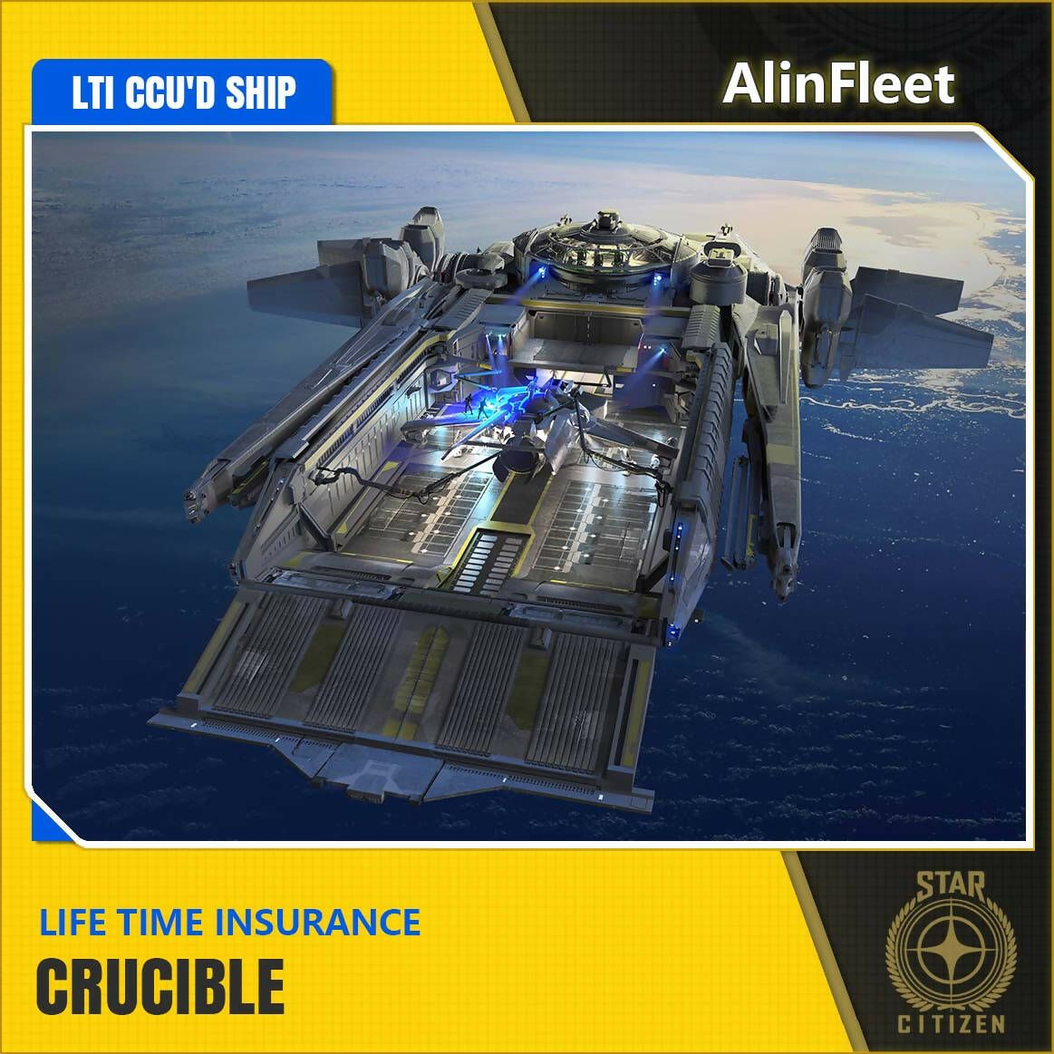 Space-Foundry.com: Crucible - LTI Insurance - CCU'd Ship