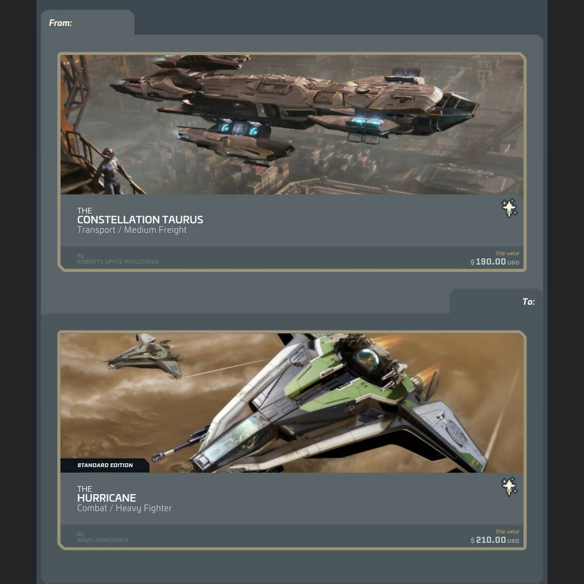Space-Foundry.com: Constellation Taurus to Anvil Hurricane