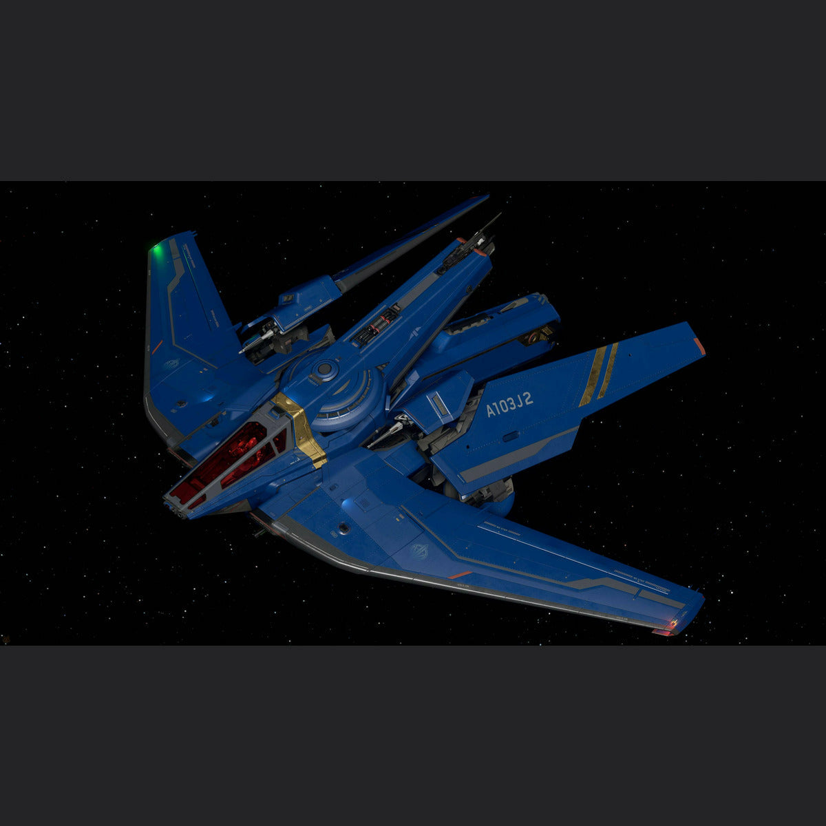 Space-Foundry.com: Anvil Hawk - Invictus Blue and Gold Paint