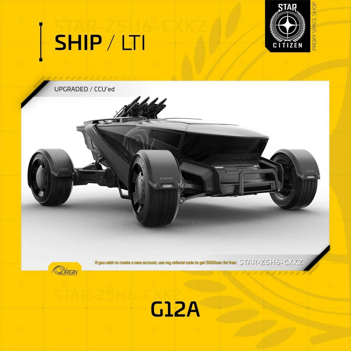 Space-Foundry.com: Origin G12a - LTI - (Lifetime Insurance) - CCU'd
