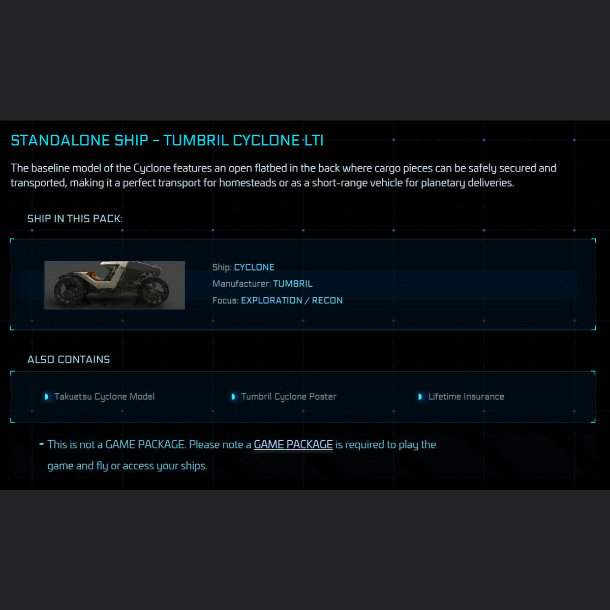 Space-Foundry.com: TUMBRIL CYCLONE Base - LTI