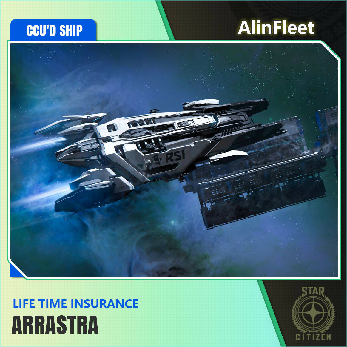 Space-Foundry.com: Arrastra - LTI Insurance - CCU'd Ship