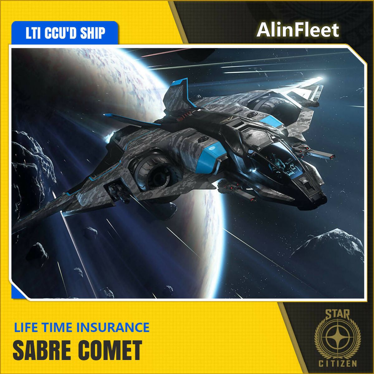 Space-Foundry.com: Sabre Comet - LTI Insurance - CCU'd Ship