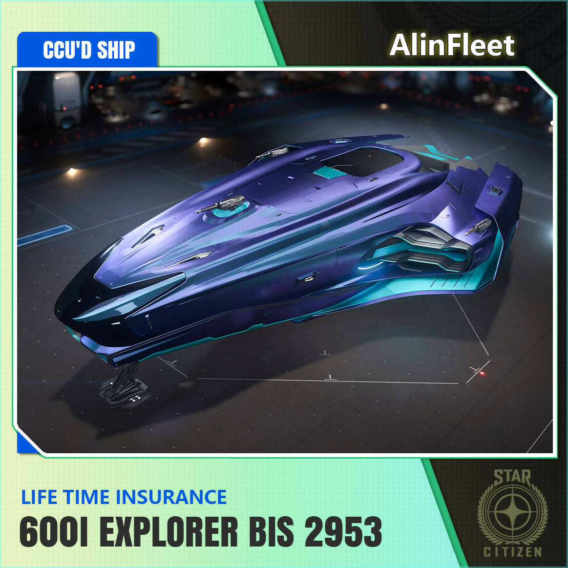 Space-Foundry.com: 600I Explorer BIS 2953 - LTI Insurance - CCU'd Ship