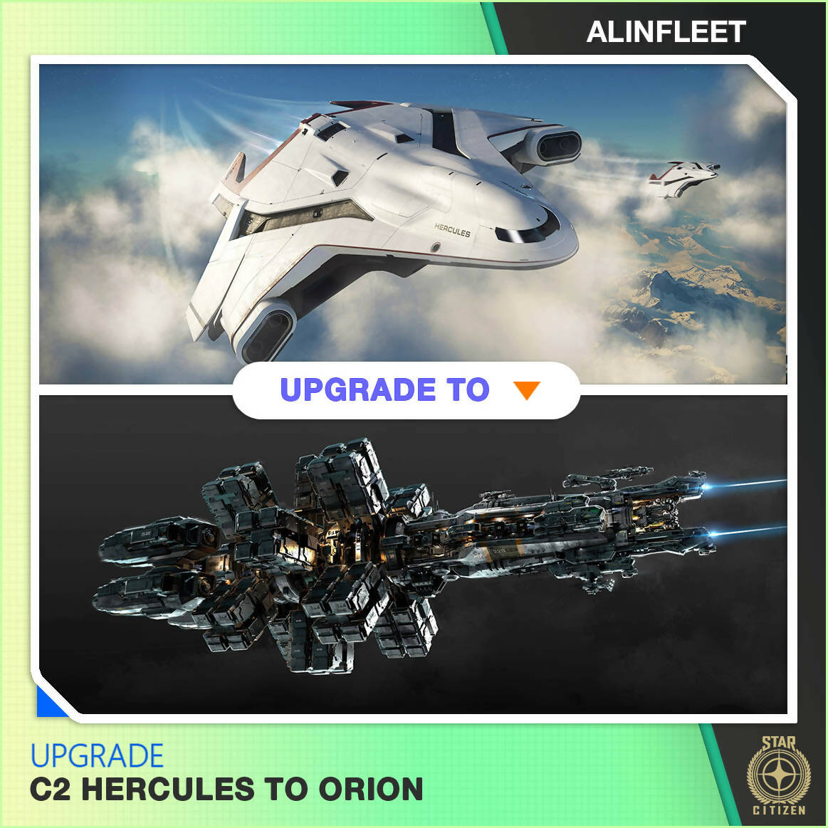 Space-Foundry.com: Upgrade - C2 Hercules To Orion