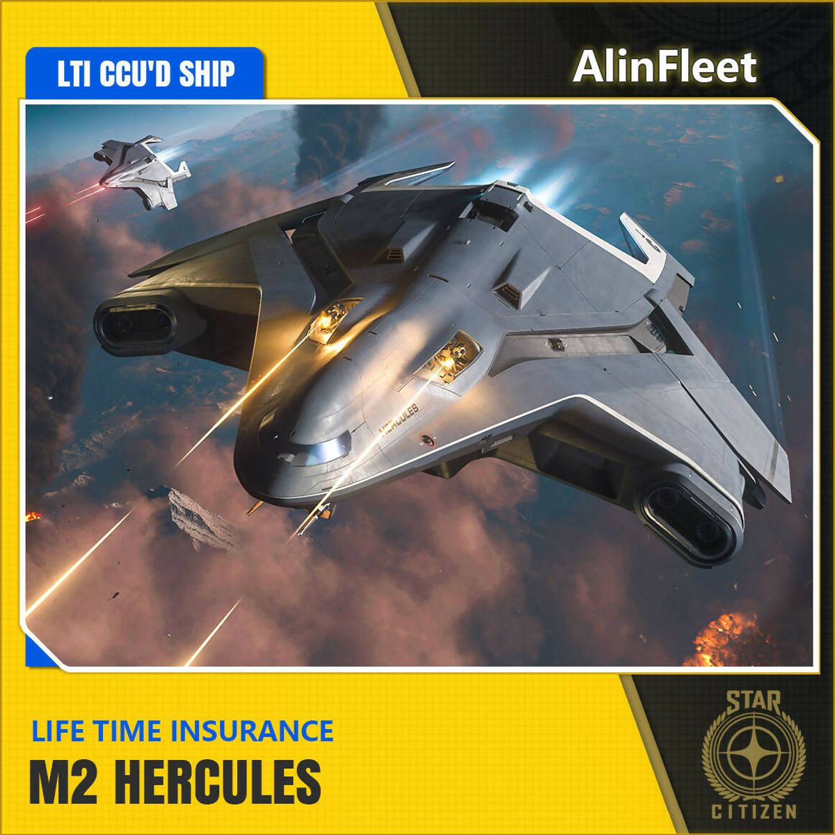 Space-Foundry.com: M2 Hercules - LTI Insurance - CCU'd Ship