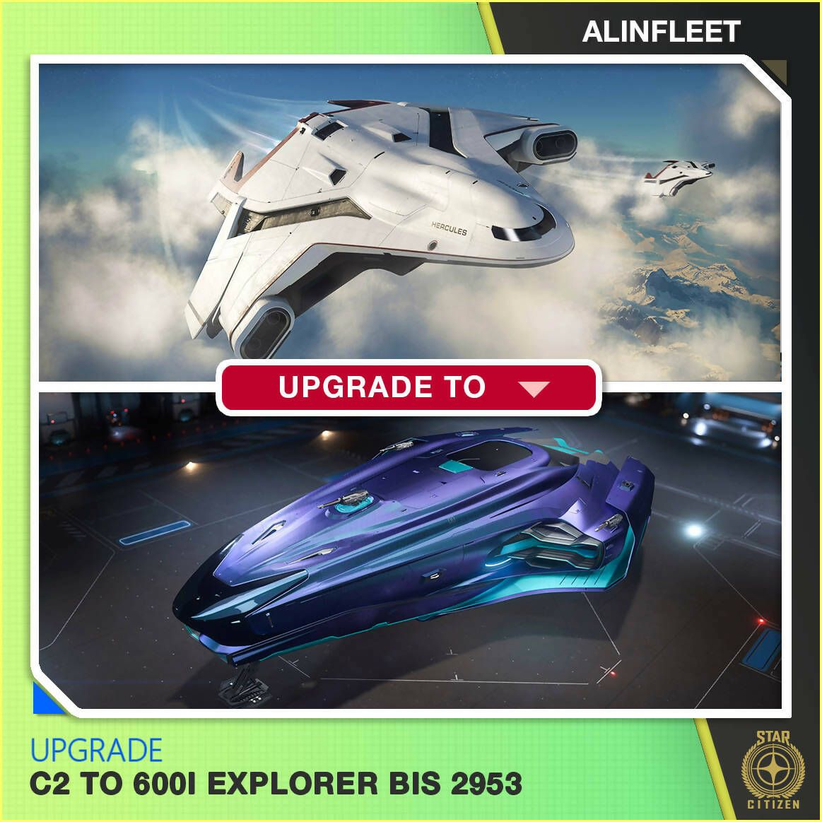 Space-Foundry.com: Upgrade - C2 Hercules To 600i Explorer BIS 2953
