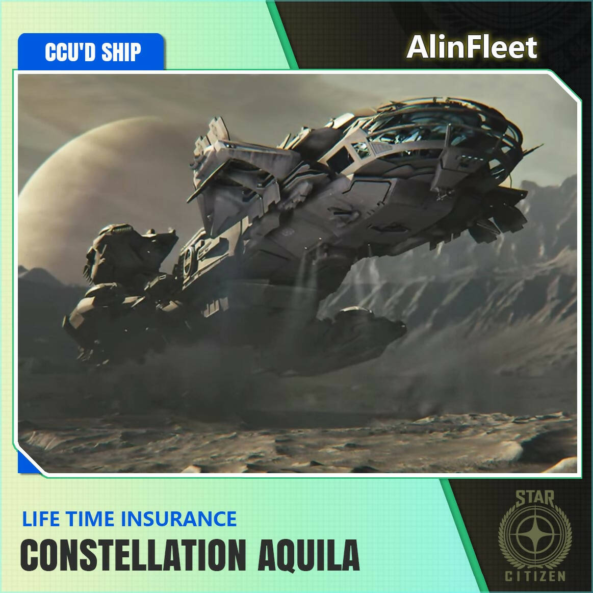 Space-Foundry.com: Constellation Aquila - LTI Insurance - CCU'd Ship