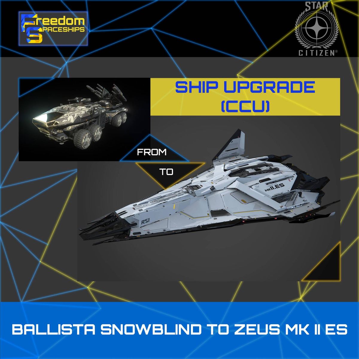 Space-Foundry.com: Upgrade - Ballista Snowblind to Zeus MK II ES