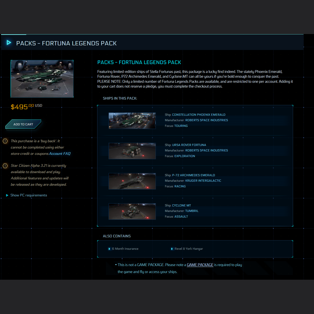 Space-Foundry.com: Forturn Legends Pack