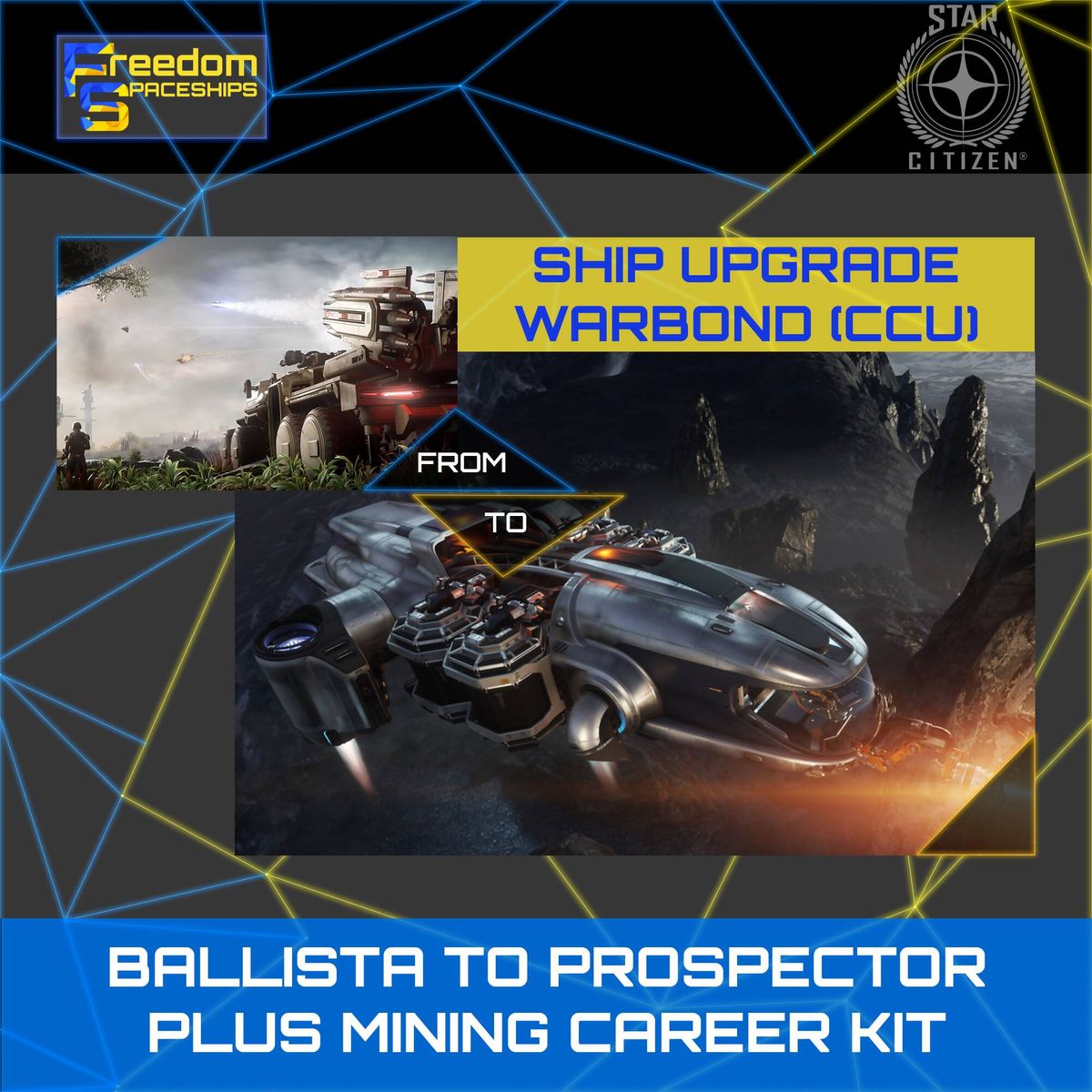 Space-Foundry.com: Upgrade - Ballista to Prospector plus Mining Career Kit